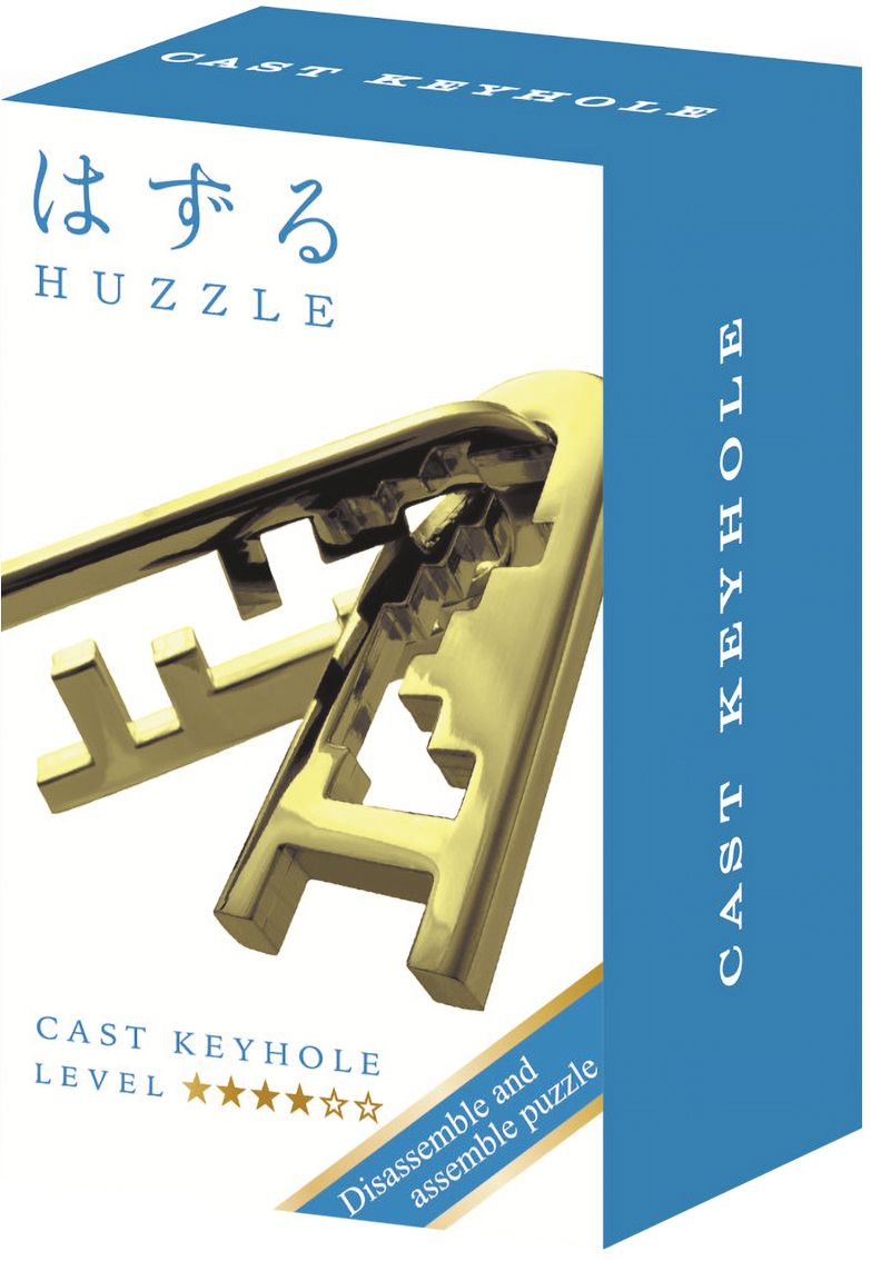 3D пъзел Eureka Hanayama Cast Mini Huzzle Keyhole Gold - Книжарница Orange