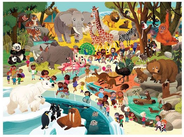 Пъзел Crocodile Creek - Day at the Zoo, 72 части - Книжарница Orange