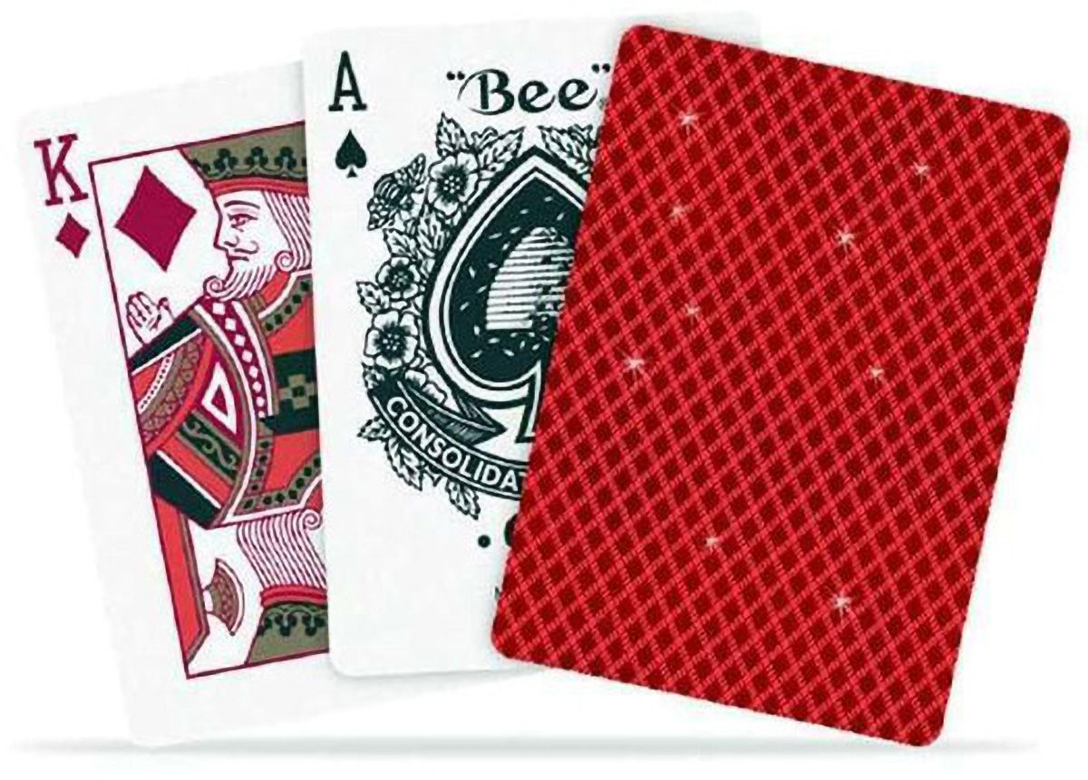 Карти за игра Bicycle Bee Metalluxe Red - Книжарница Orange