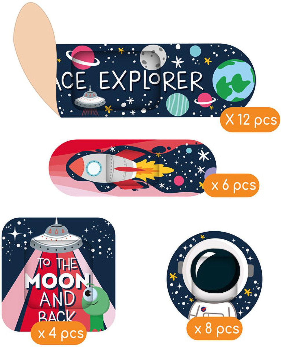 Лепенки за рани Legami - Space, 30 бр. - Книжарница Orange