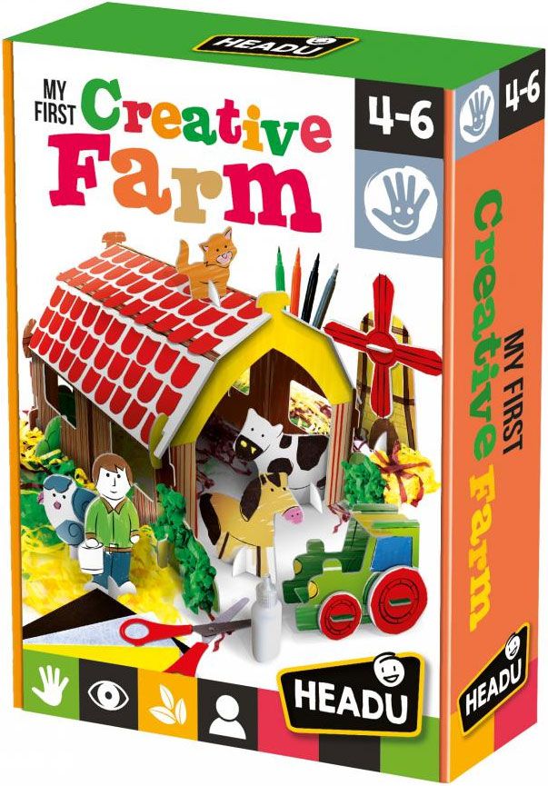 Творчески комплект Headu - Моята първа творческа ферма - Книжарница Orange