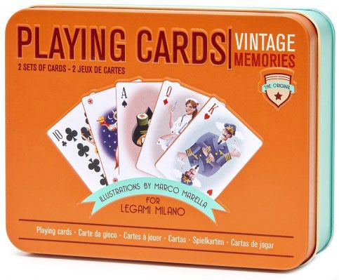 Карти за игра Legami с метална кутия - Книжарница Orange