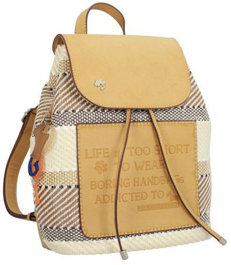 Дамска раница Dogs by Beluchi, бежова - Книжарница Orange