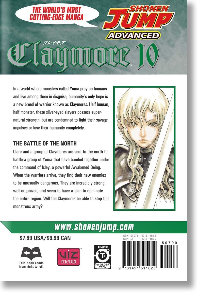 Claymore, Vol. 10, Norihiro Yagi, Viz Media, 2007, Мека - Книжарница Orange