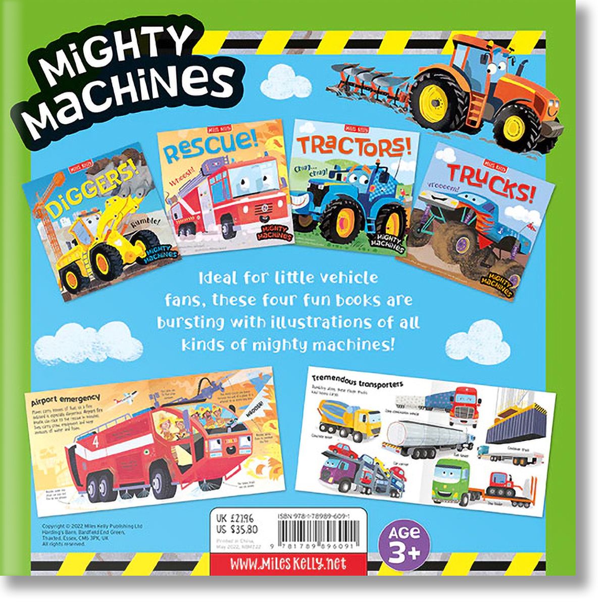 Mighty Machines 4-pack, Amy Johnson, Miles Kelly Publishing, 2022, Мека ...