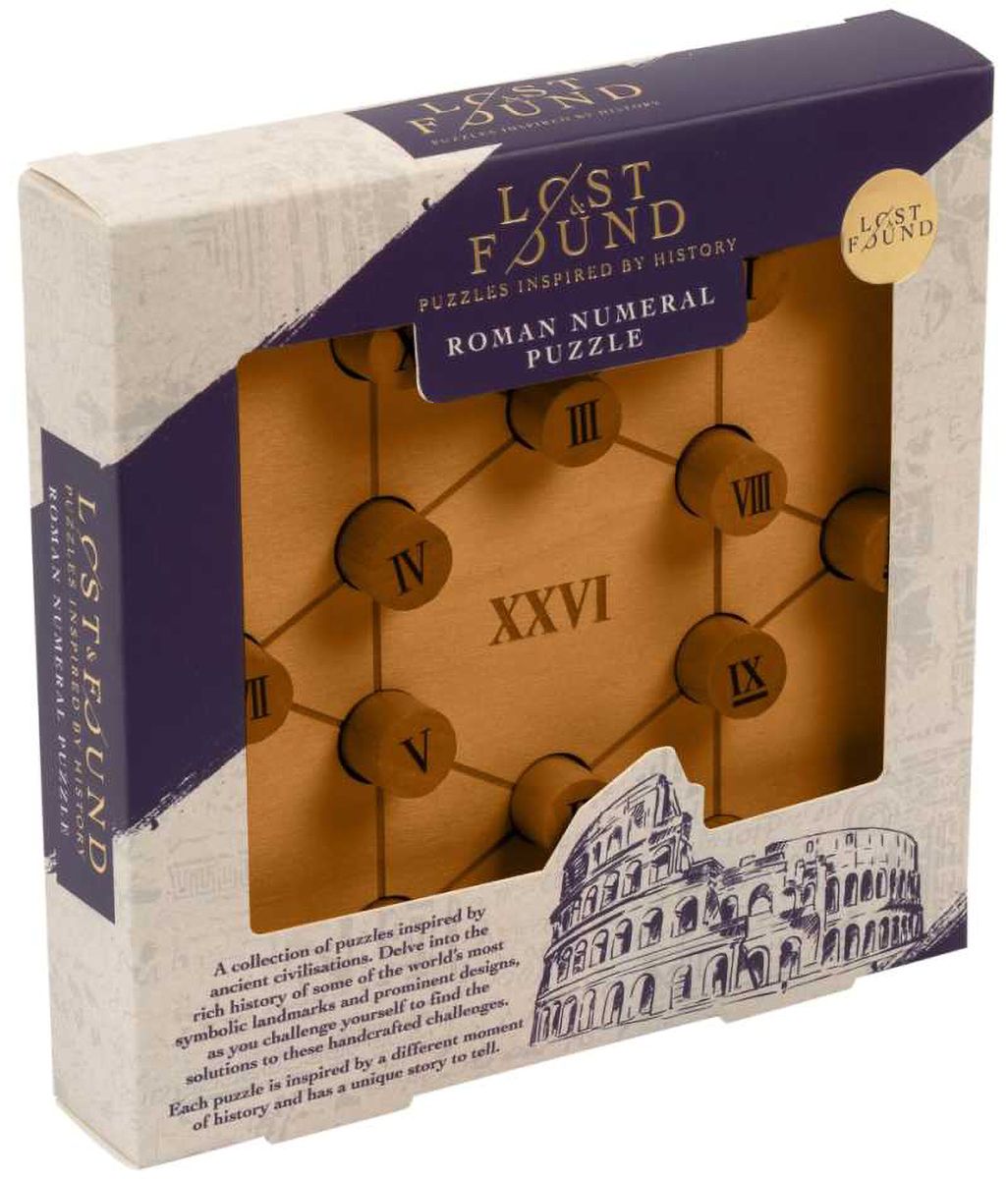 Дървен 3D пъзел Professor Puzzle, Римски числа - Книжарница Orange