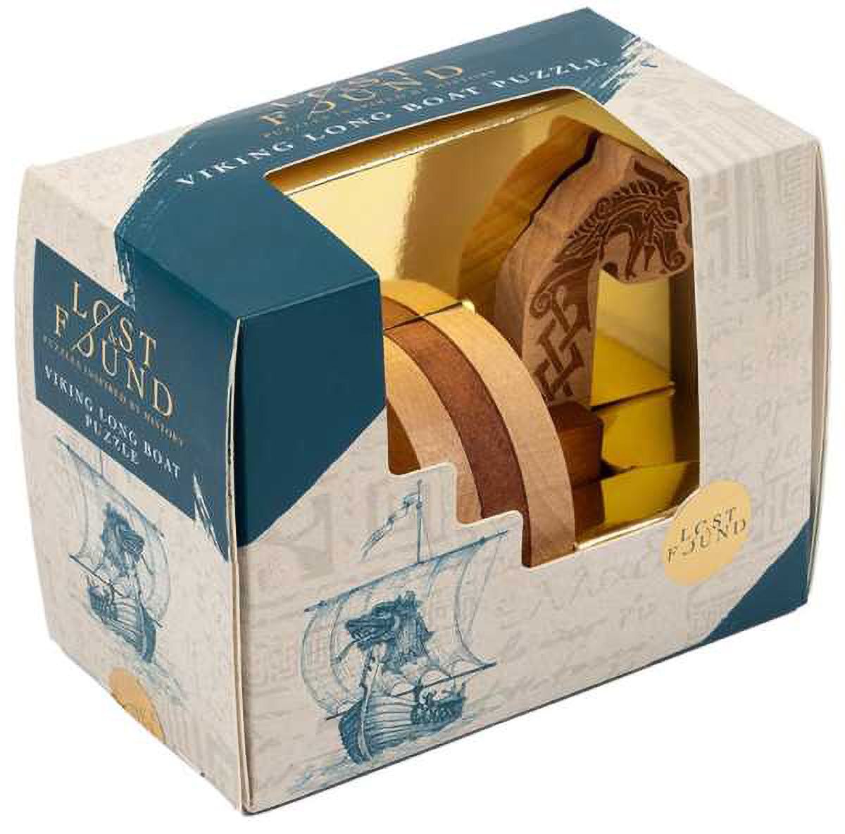 Дървен 3D пъзел Professor Puzzle, Викингска лодка - Книжарница Orange