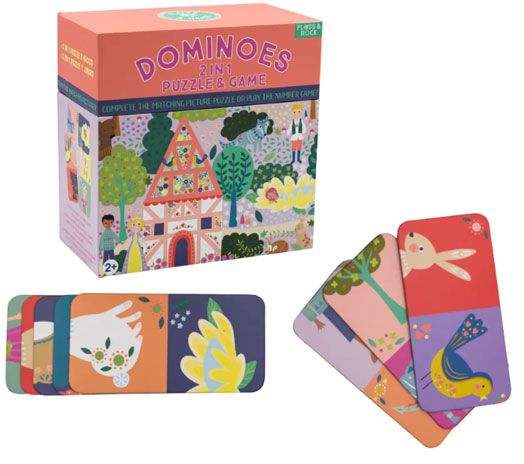 Домино и пъзел Floss & Rock, Dominoes 2 in 1, Fairy Tale - Принцеса ...
