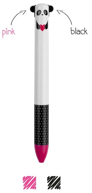 Двуцветна химикалка Legami - Panda - Книжарница Orange