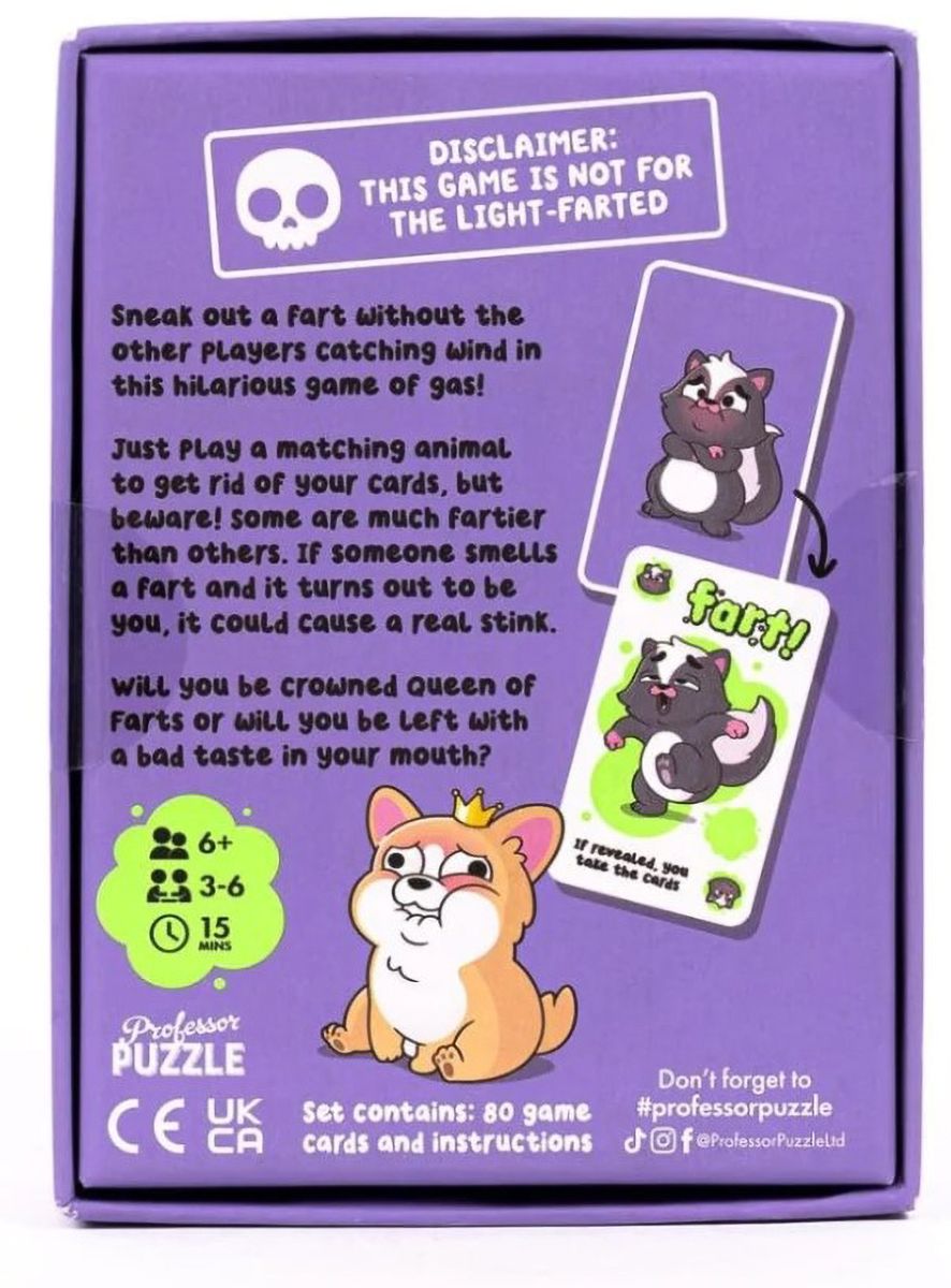 Игра Professor Puzzle: Queen of Farts - Книжарница Orange