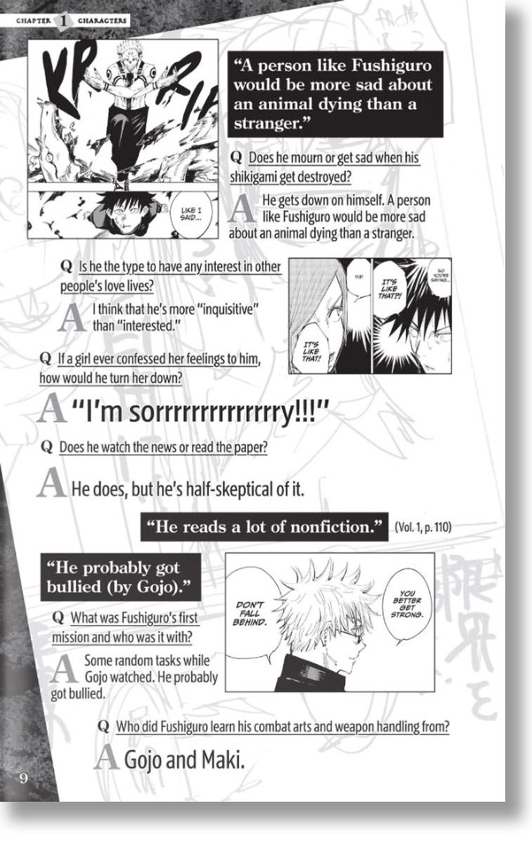 Jujutsu Kaisen: The Official Character Guide, Gege Akutami, Viz Media ...