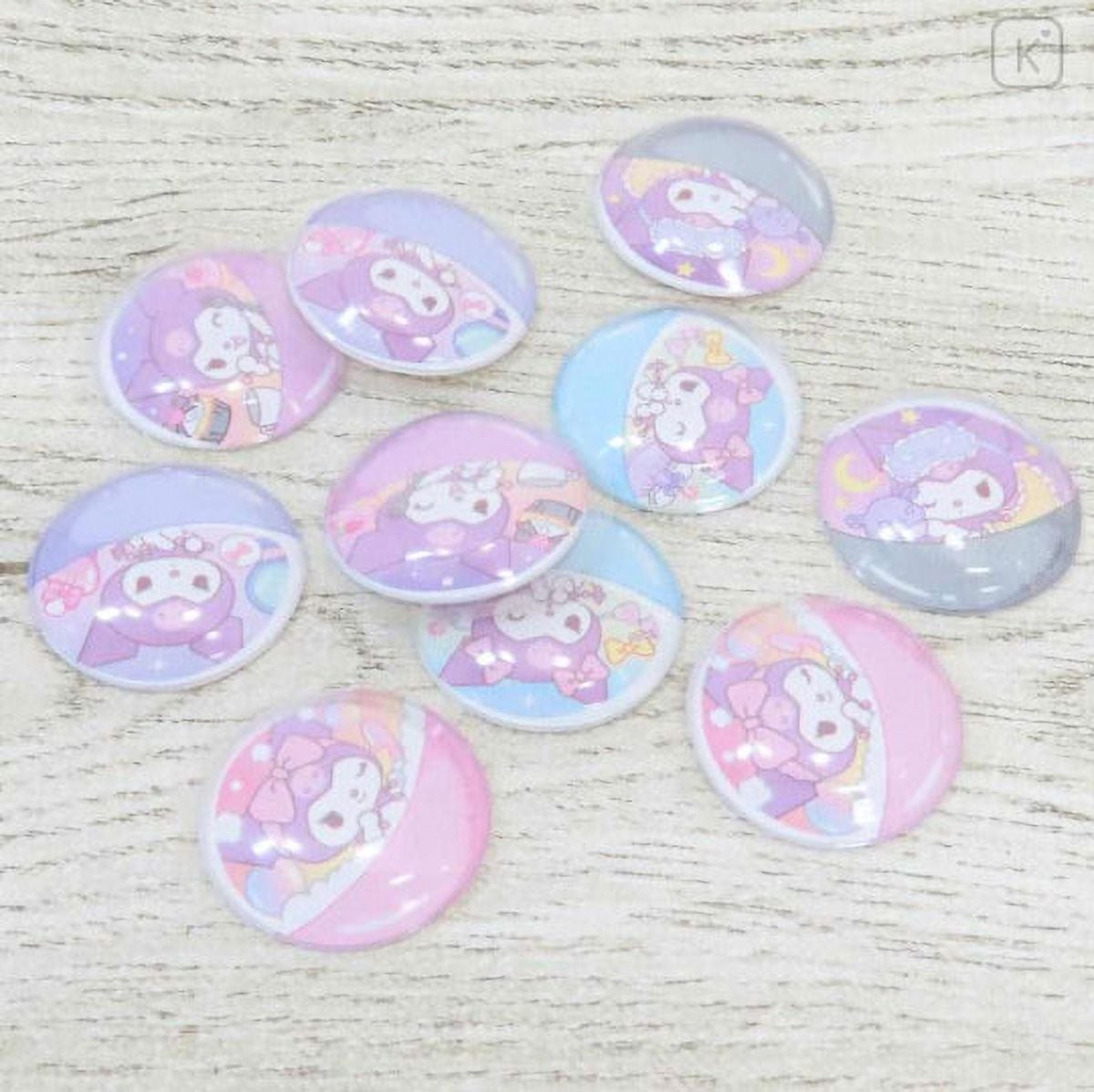 Комплект 3D капсули стикери Sanrio - Kuromi - Книжарница Orange