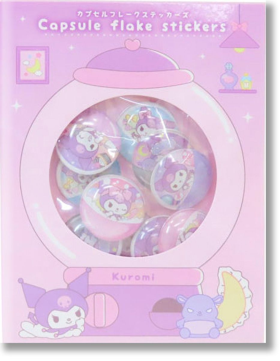 Комплект 3D капсули стикери Sanrio - Kuromi - Книжарница Orange