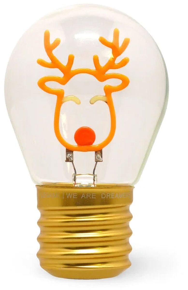 Лампа крушка Legami Bulb Fiction - Северен Елен - Книжарница Orange
