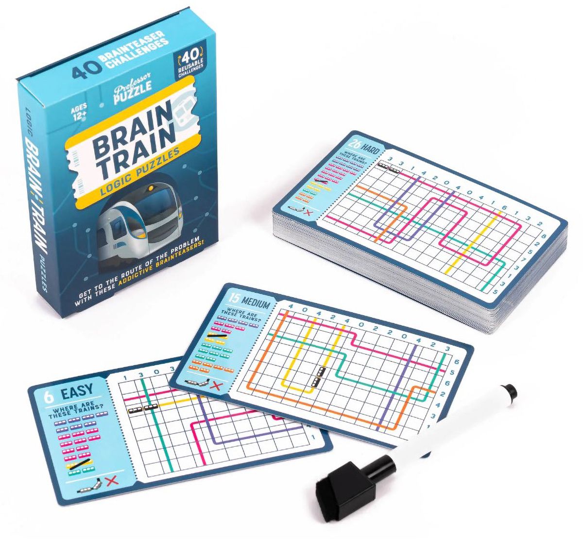 Логическа игра Professor Puzzle: Brain train - Книжарница Orange