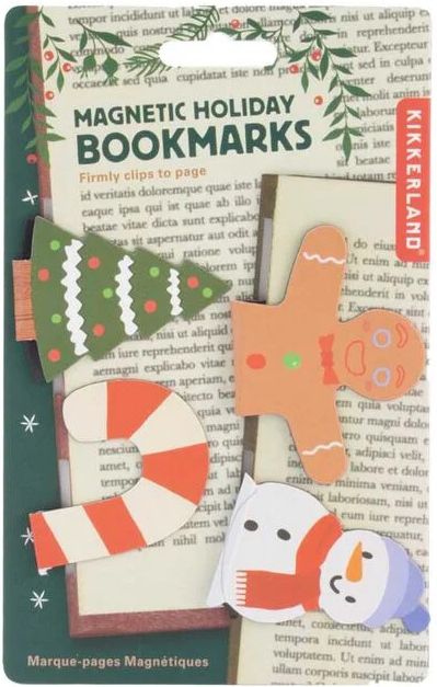 Магнитни книгоразделители Kikkerland - Коледни символи, 4 бр ...