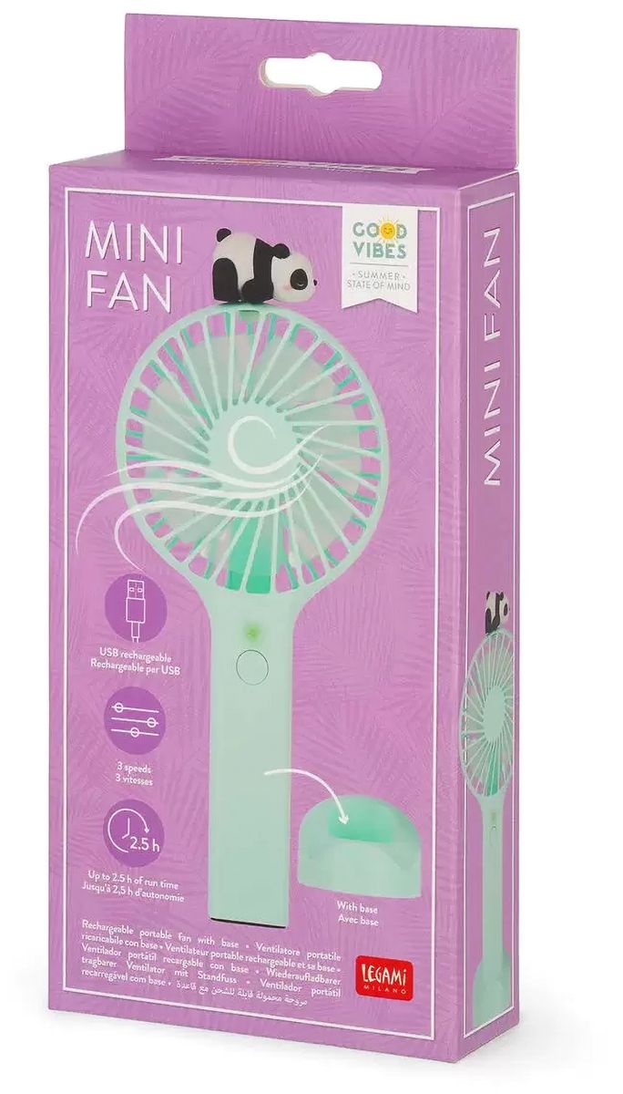 Мини вентилатор Legami - Panda - Книжарница Orange