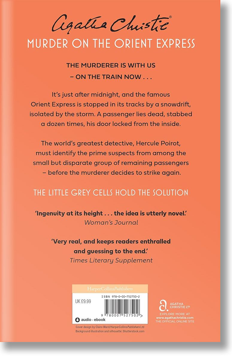 Murder on the Orient Express, Agatha Christie, HarperCollins Publishers ...