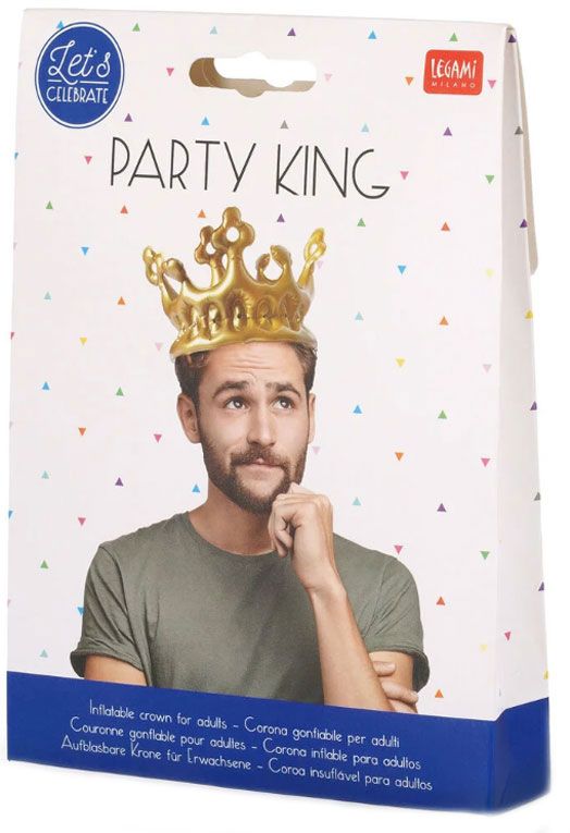 Надуваема корона Legami - Party King - Книжарница Orange