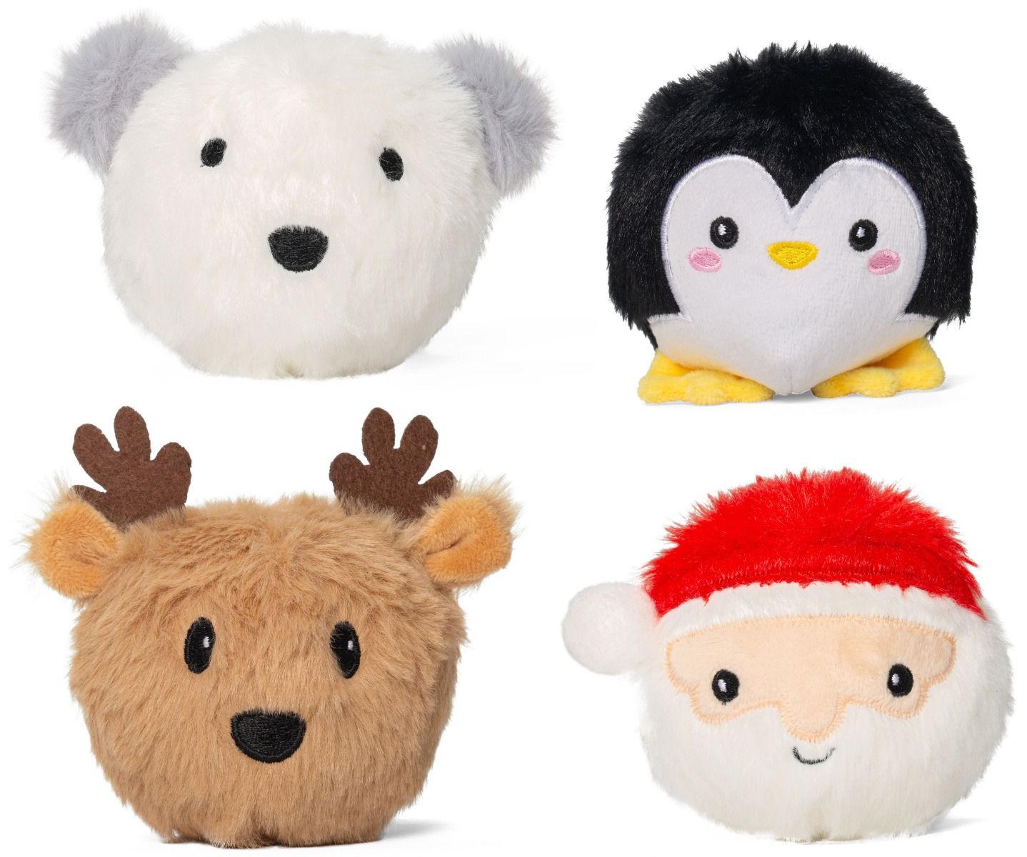 Плюшена коледна антистрес топка Kikkerland, асортимент - Книжарница Orange