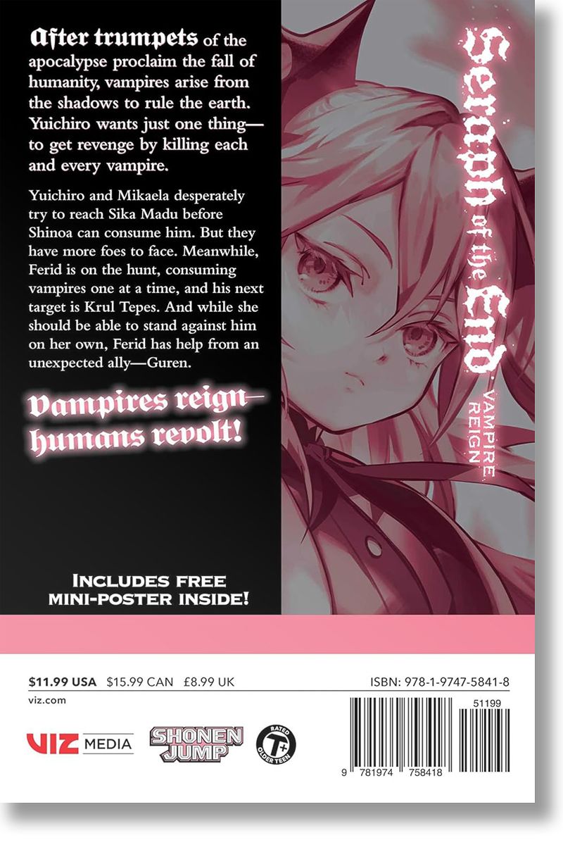 Seraph of the End, Vol. 33, Takaya Kagami, Viz Media, 2025, Мека ...