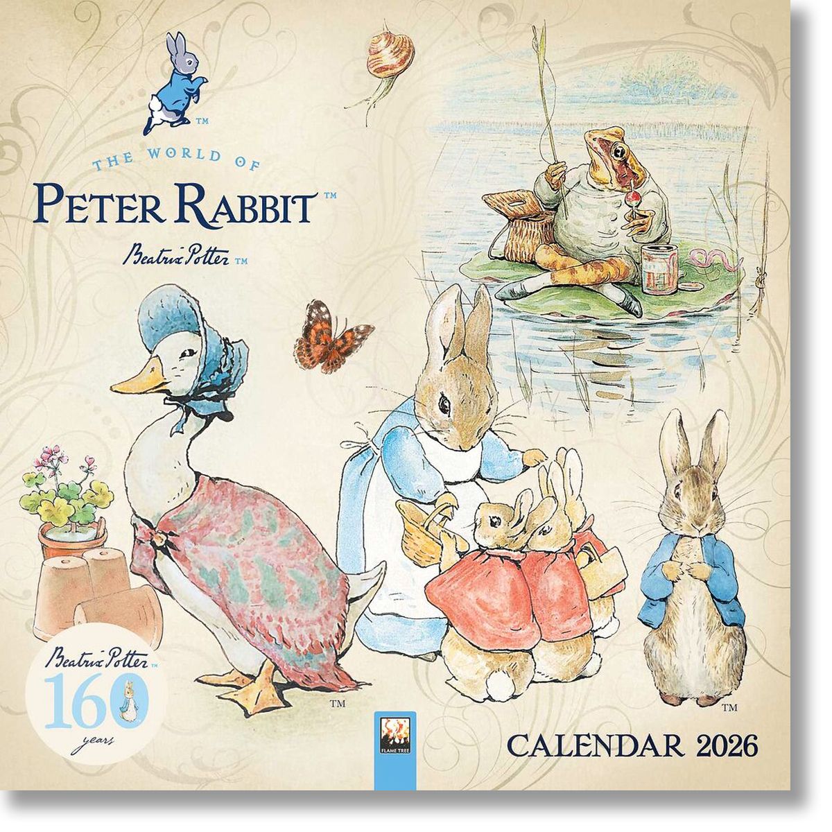 Стенен календар The World of Peter Rabbit, 2026 година - Книжарница Orange