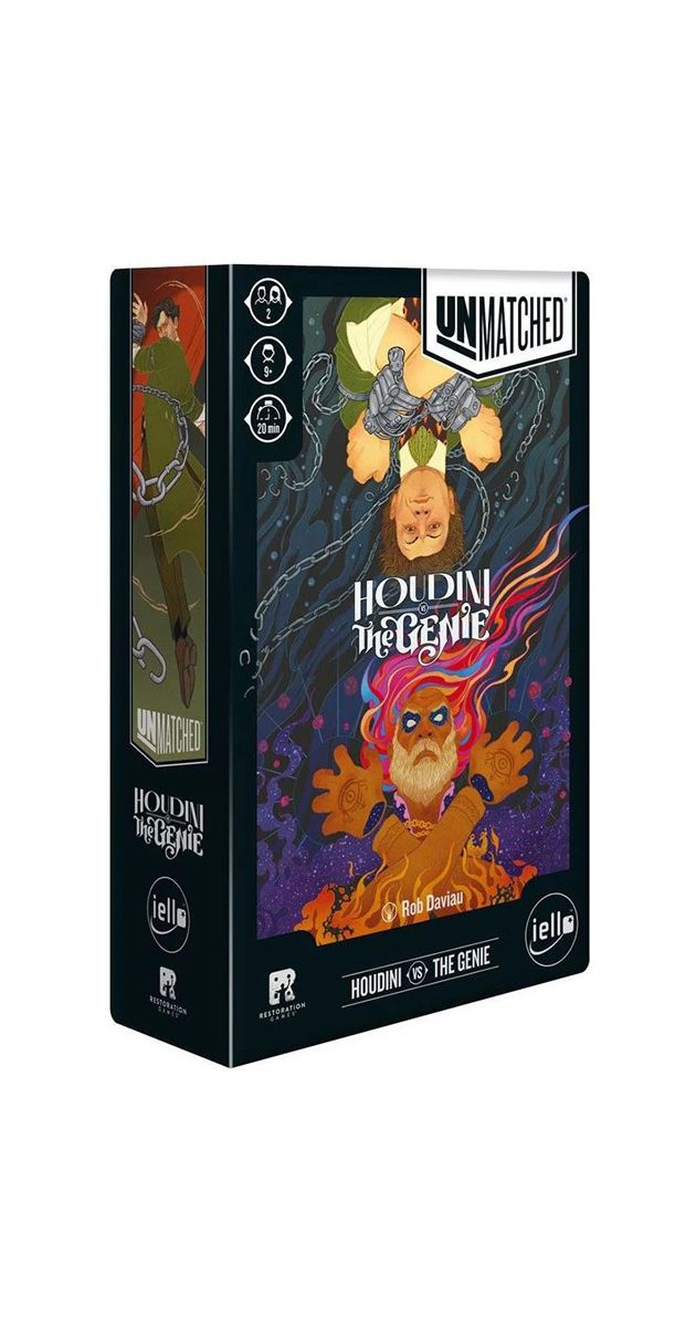 Настолна игра: Unmatched - Houdini vs The Genie, 2022 - Книжарница Orange