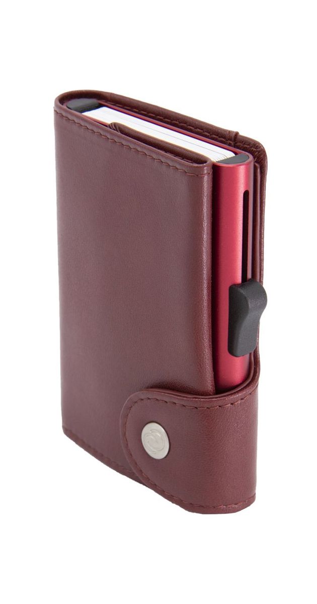 Портфейл за карти и монети C-secure XL Red - Книжарница Orange