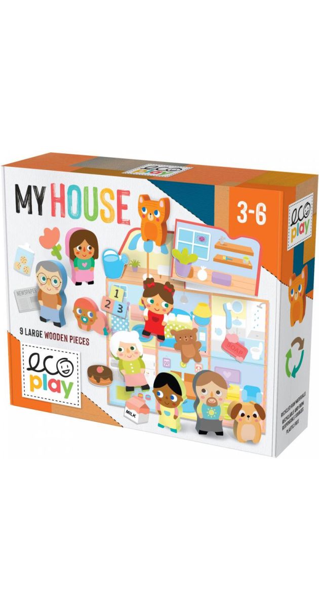 Образователна игра Headu Ecoplay- Моята къща - Книжарница Orange