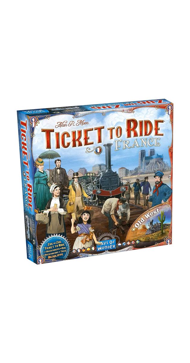 Разширение към настолна игра Ticket To Ride: France + Old West ...