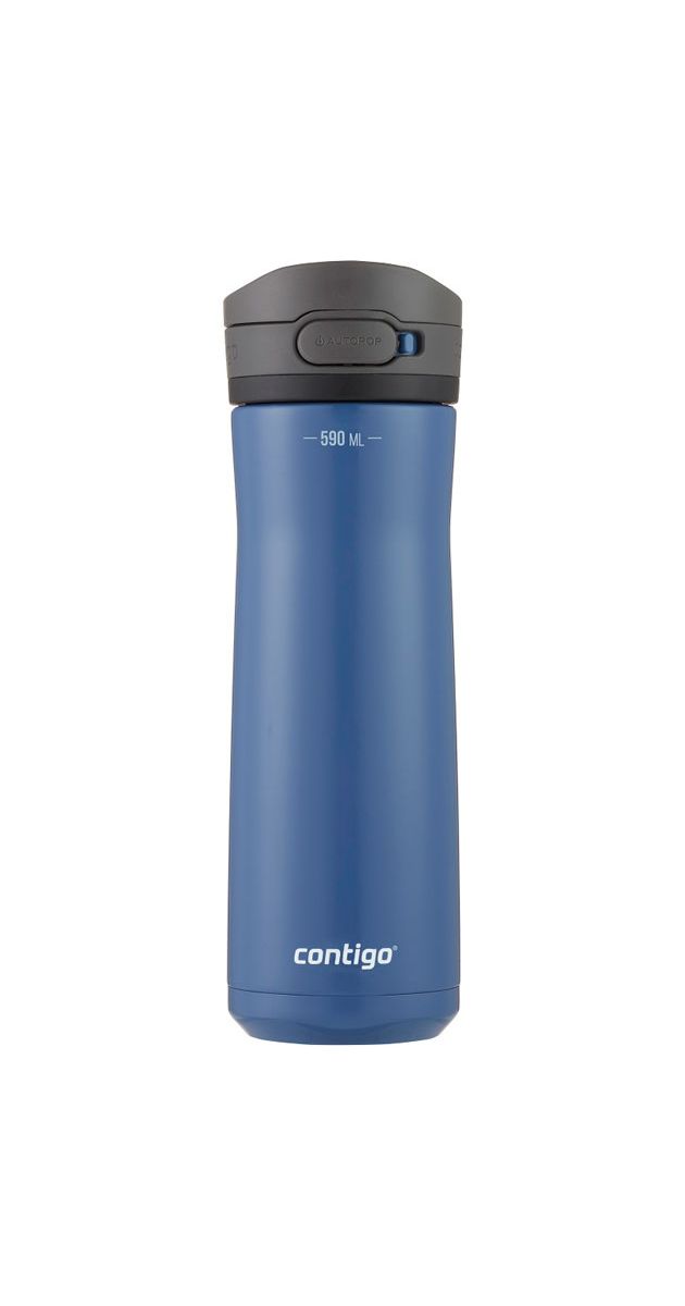 Двустенна бутилка за вода Contigo Jackson Chill Blue Corn, 590 мл ...