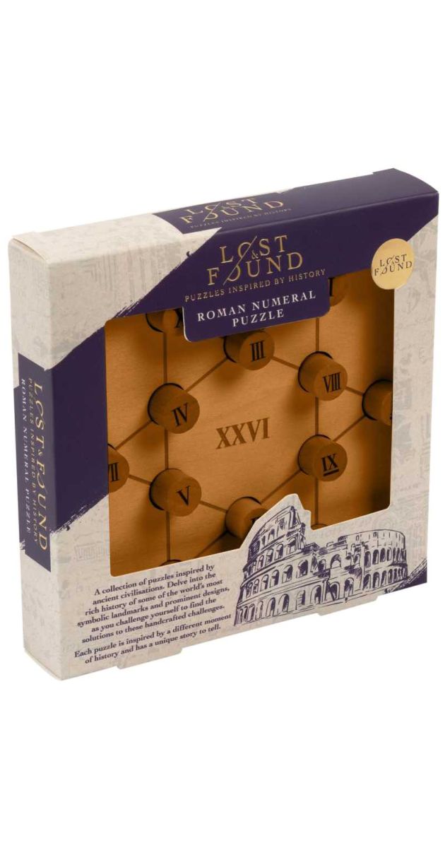 Дървен 3D пъзел Professor Puzzle, Римски числа - Книжарница Orange