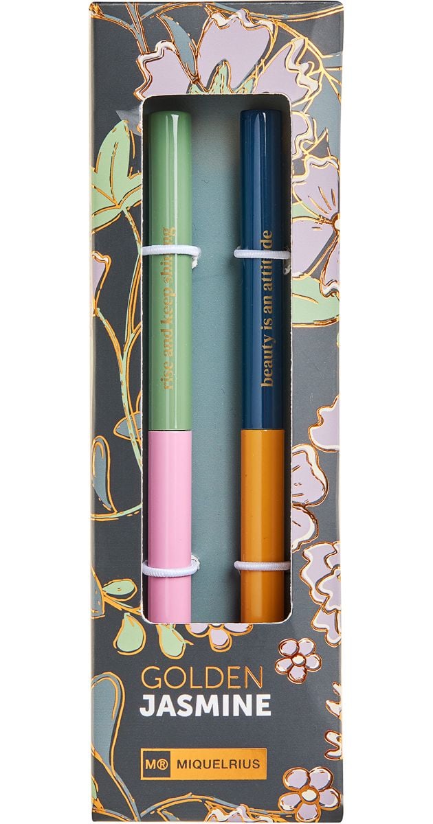Комплект химикалки Miquelrius Golden Jasmin - Книжарница Orange
