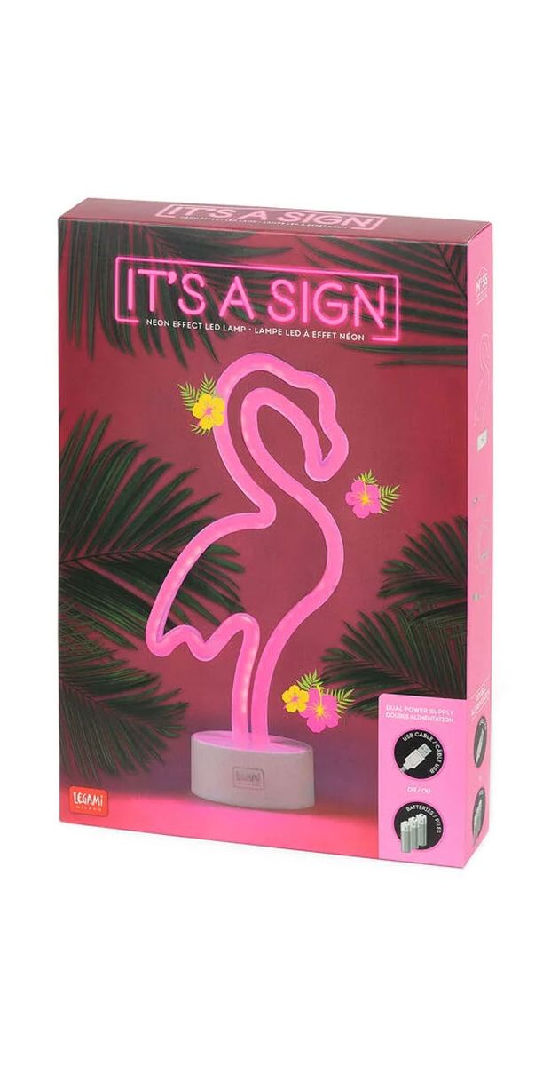 Лампа Legami - It's a Sign, Flamingo - Книжарница Orange