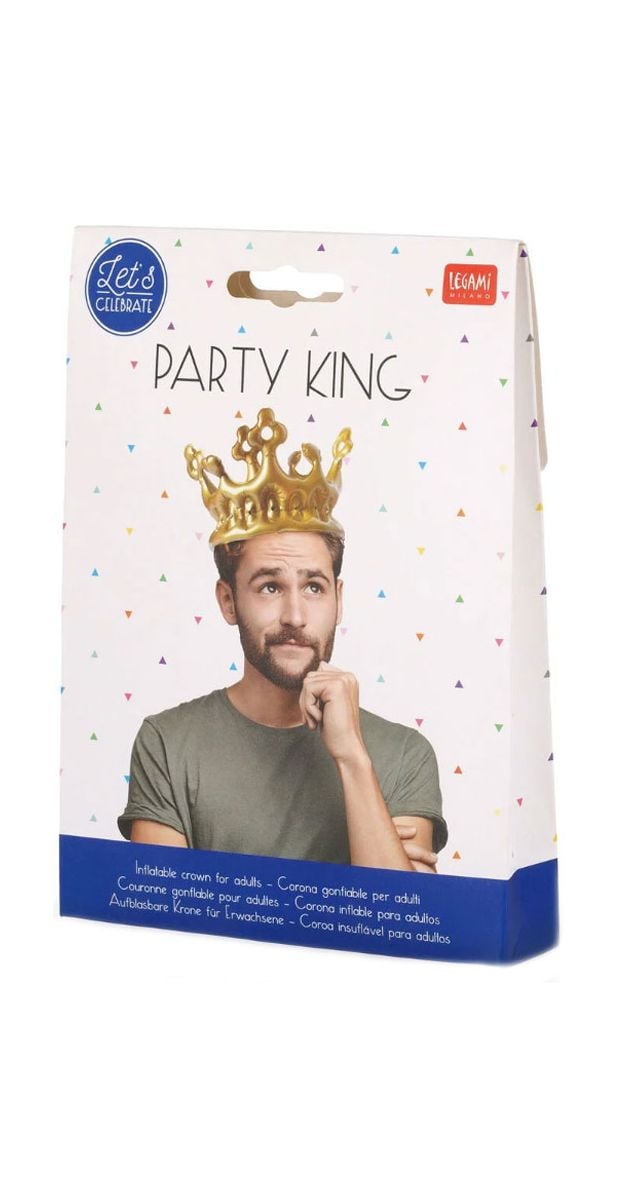 Надуваема корона Legami - Party King - Книжарница Orange