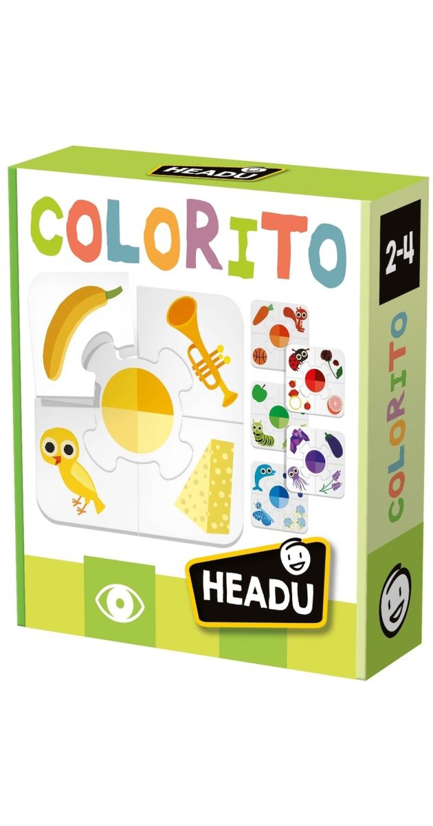 Образователен пъзел Headu - Кой цвят с какво съвпада - Книжарница Orange
