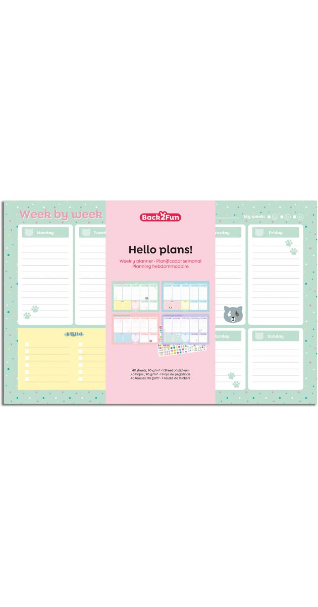 Седмичен планер Miquelrius Back2Fun A4 - Книжарница Orange