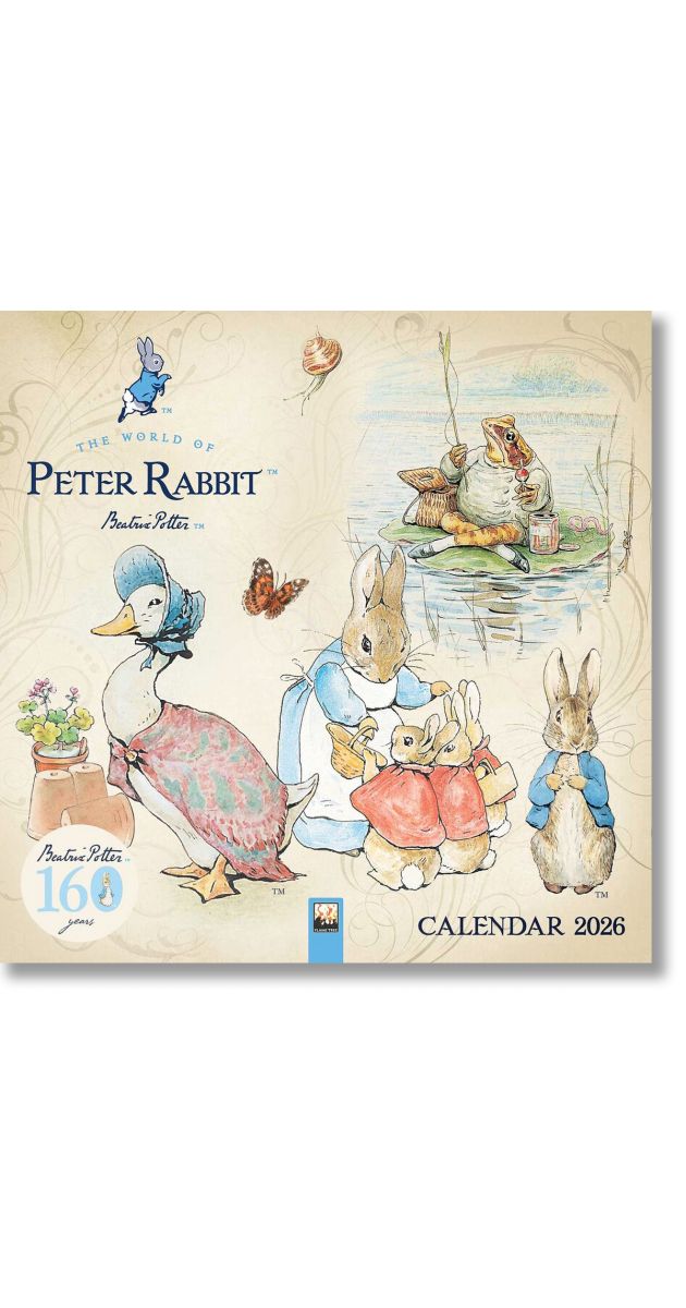 Стенен календар The World of Peter Rabbit, 2026 година - Книжарница Orange