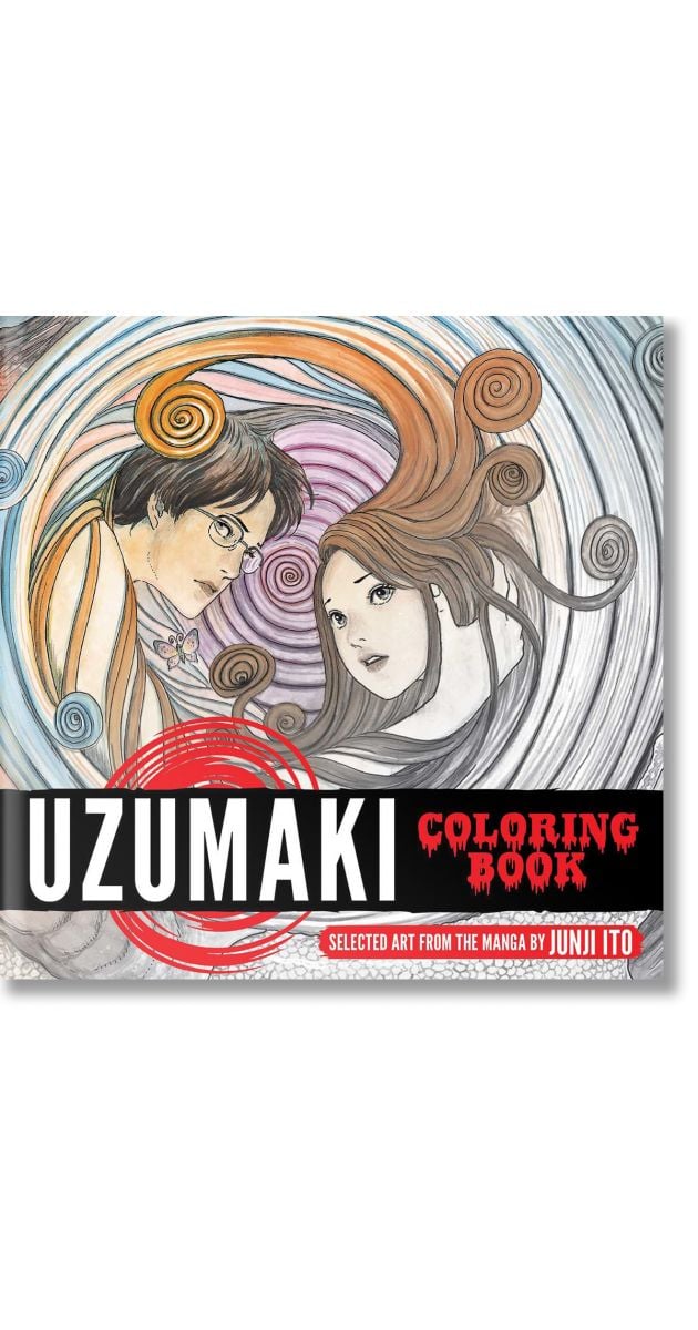 Uzumaki Coloring Book, Junji Ito, Viz Media, 2022, Мека - Книжарница Orange