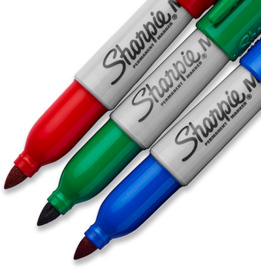 Комплект перманентни минимаркeри Sharpie, три цвята - Книжарница Orange