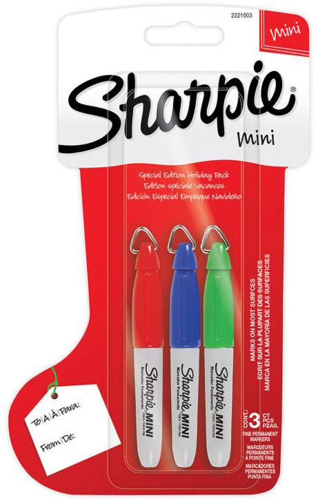 Комплект перманентни минимаркeри Sharpie, три цвята - Книжарница Orange
